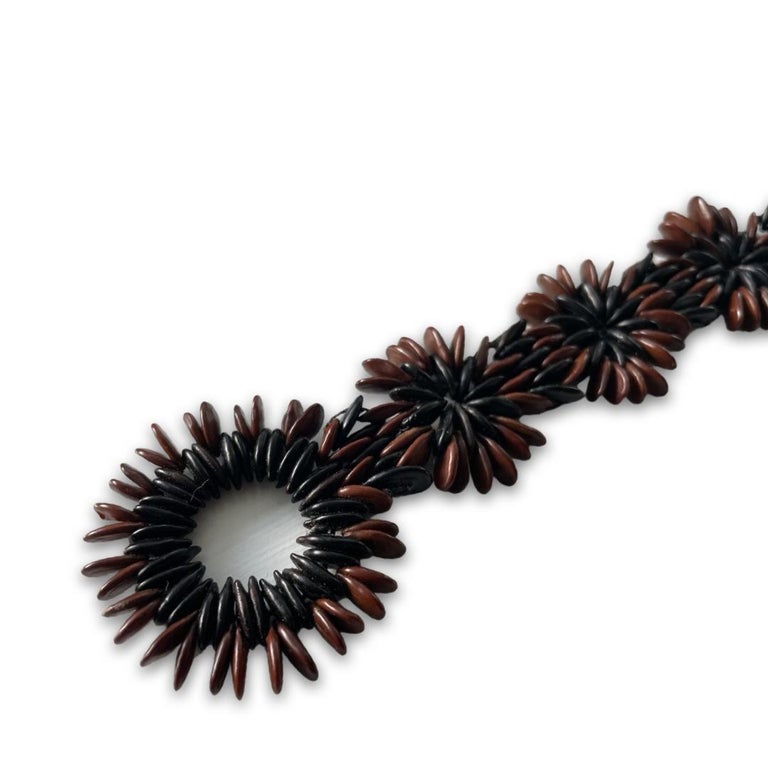 Taíno Bracelet, Handmade Wild Tamarind Seedwork For Sale at 1stDibs