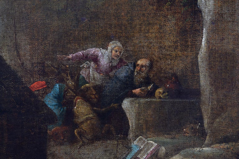 The temptation of St Anthony. Oil on canvas. 17th c., after David ...