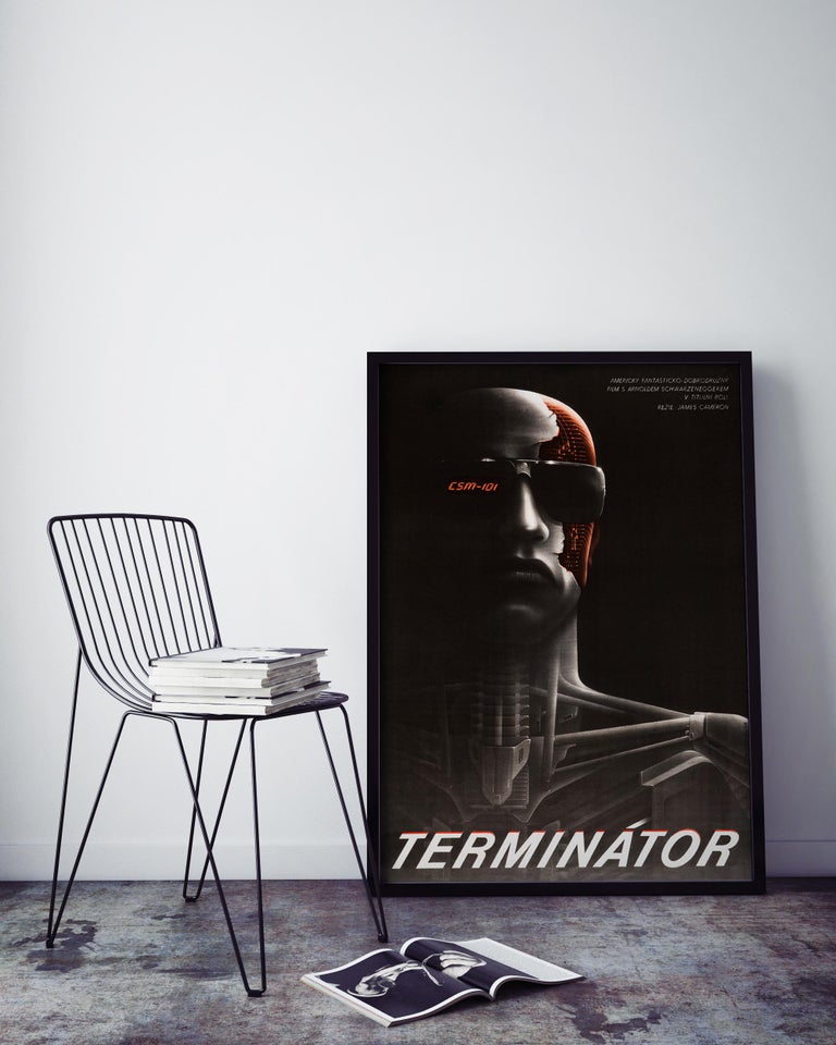 'The Terminator' Original Vintage Movie Poster by Milan Pecák, Czech ...