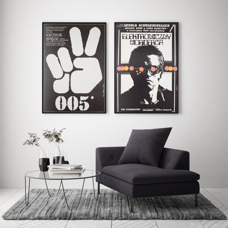 Terminator Polish Film Poster B1, Jakub Erol, 1987 For Sale at 1stDibs