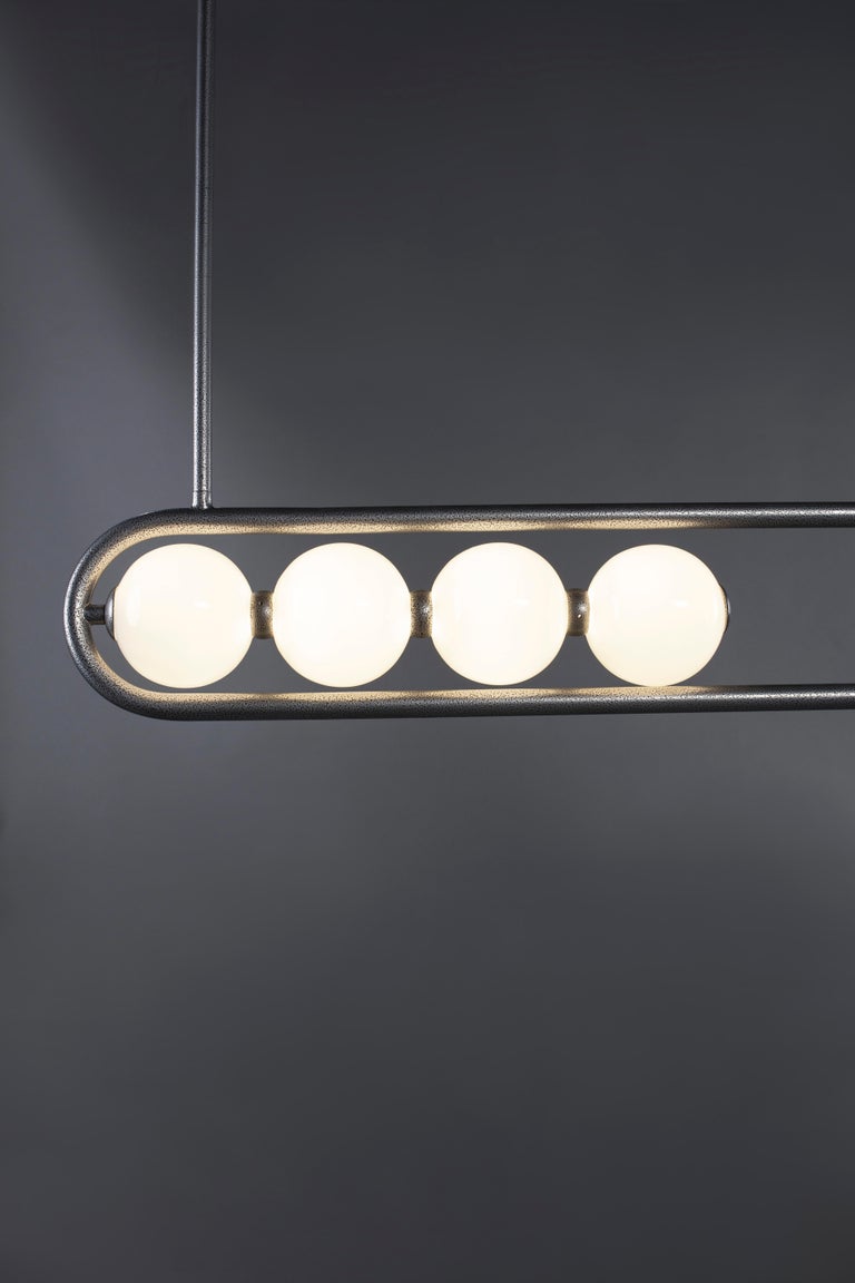 The Twin Light with Integrated LED and Brass For Sale at 1stDibs
