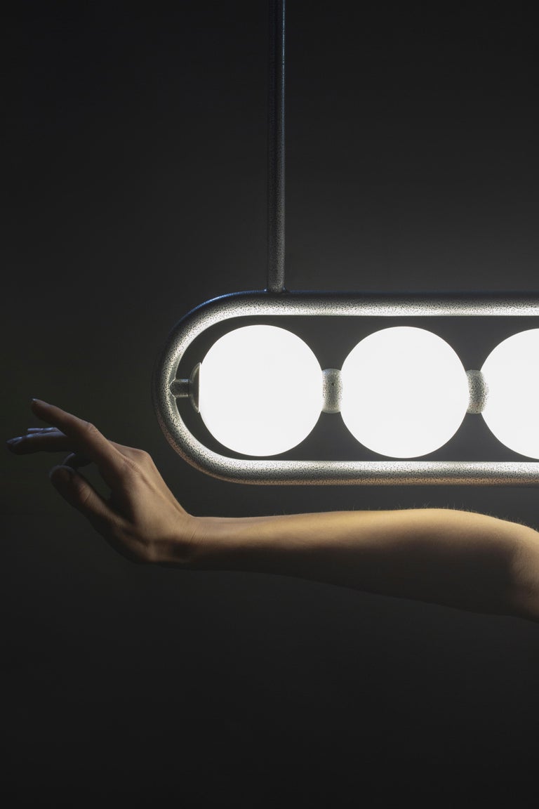 The Twin Light with Integrated LED and Brass For Sale at 1stDibs