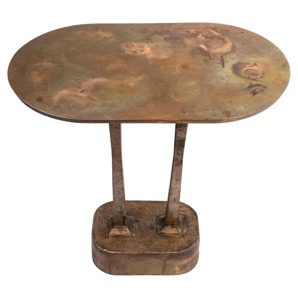 Cast Bronze Colla Side Table by Studio Sunt For Sale at 1stDibs