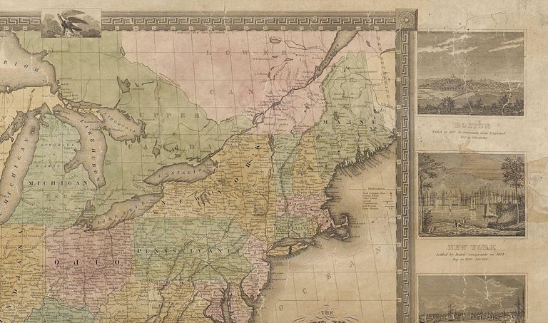 "The United States from the Latest Authorities" Antique Wall Map, 1835 ...