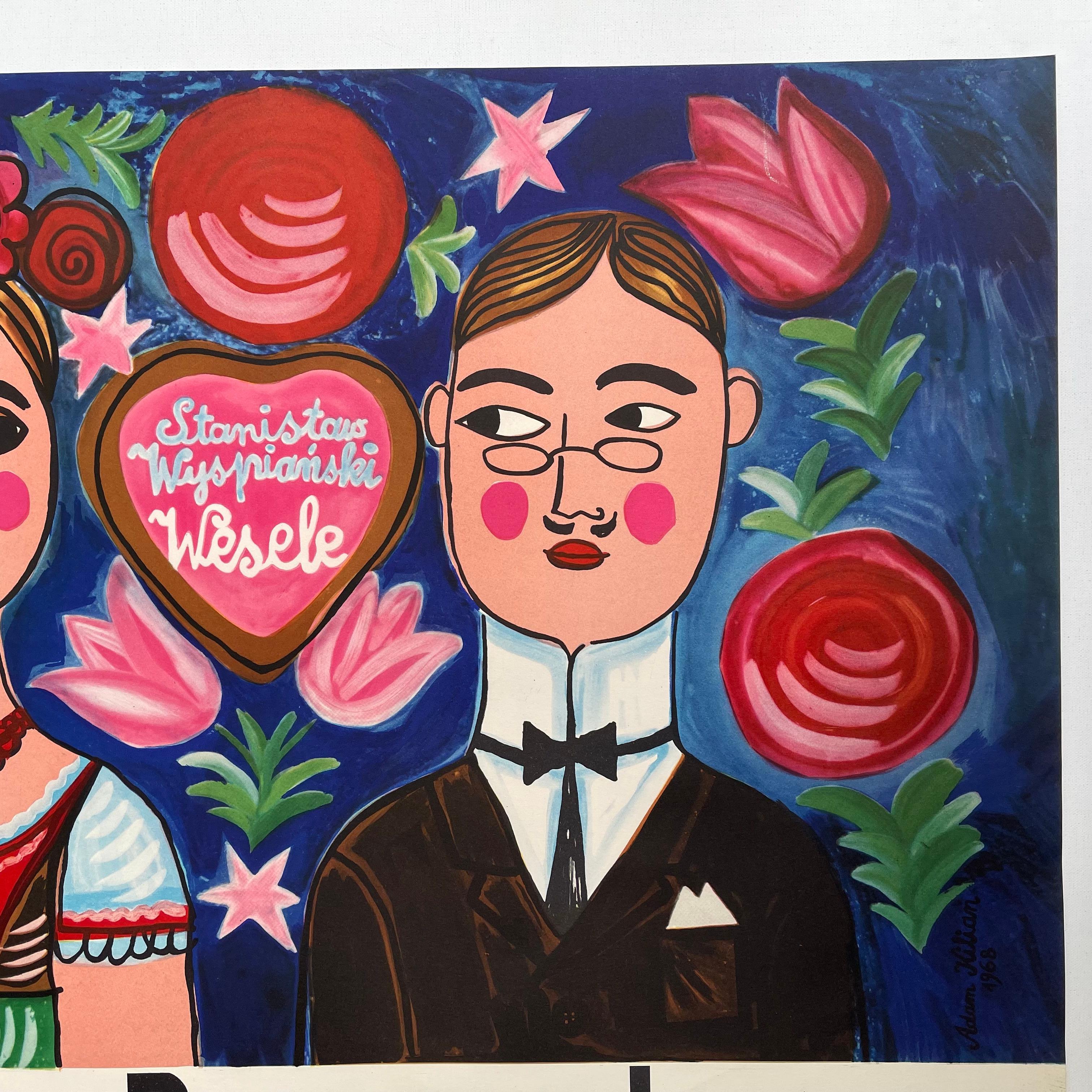 The Wedding, Vintage Polish Theatre Poster by Adam Killian, 1968 For ...