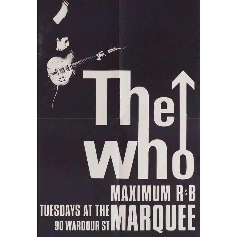 The Who: Maximum R&B 1970s British Mini Poster For Sale at 1stDibs