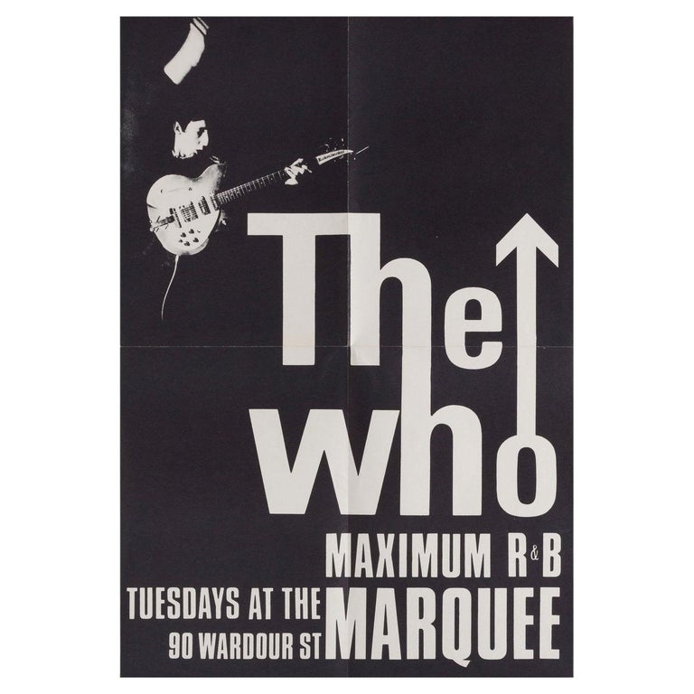 The Who: Maximum R&B 1970s British Mini Poster For Sale at 1stDibs