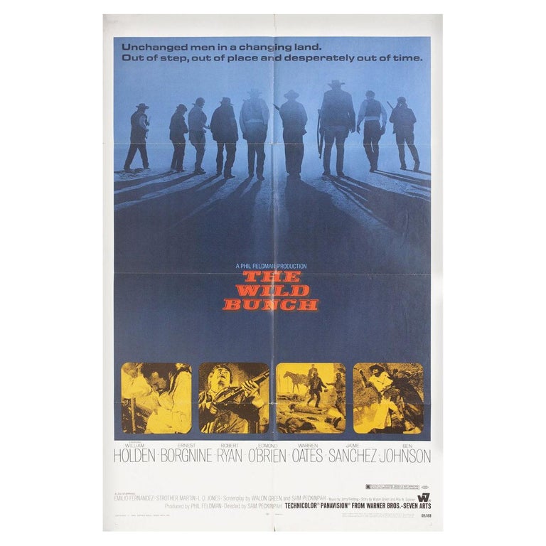 "The Wild Bunch" 1969 U.S. One Sheet Film Poster at 1stDibs