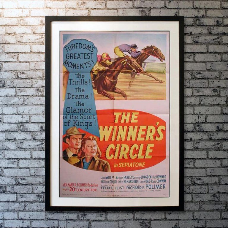 Winner's Circle, Unframed Poster, 1948 For Sale at 1stDibs