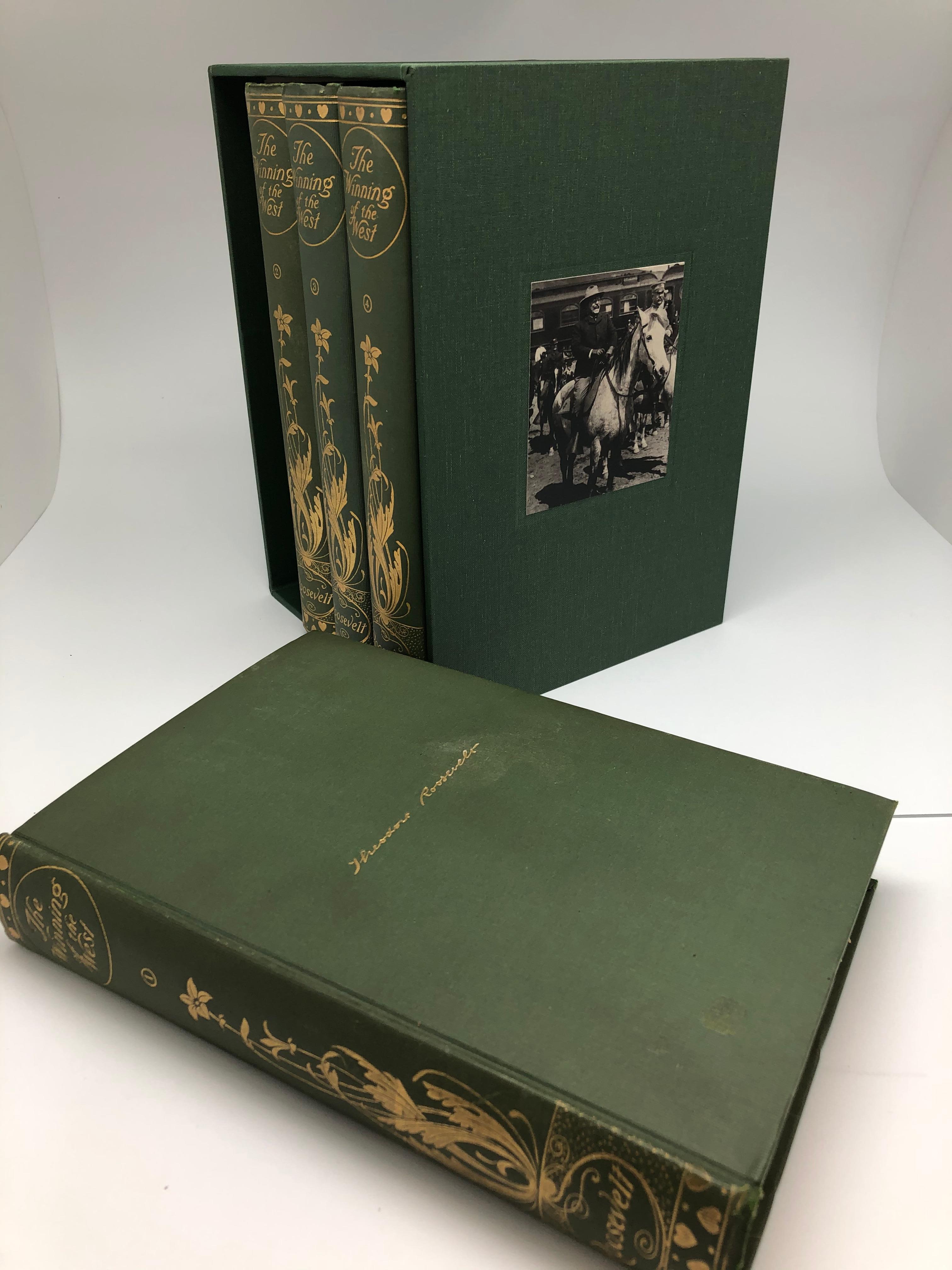 "The Winning of the West" by Theodore Roosevelt, Signed, Four Volumes ...
