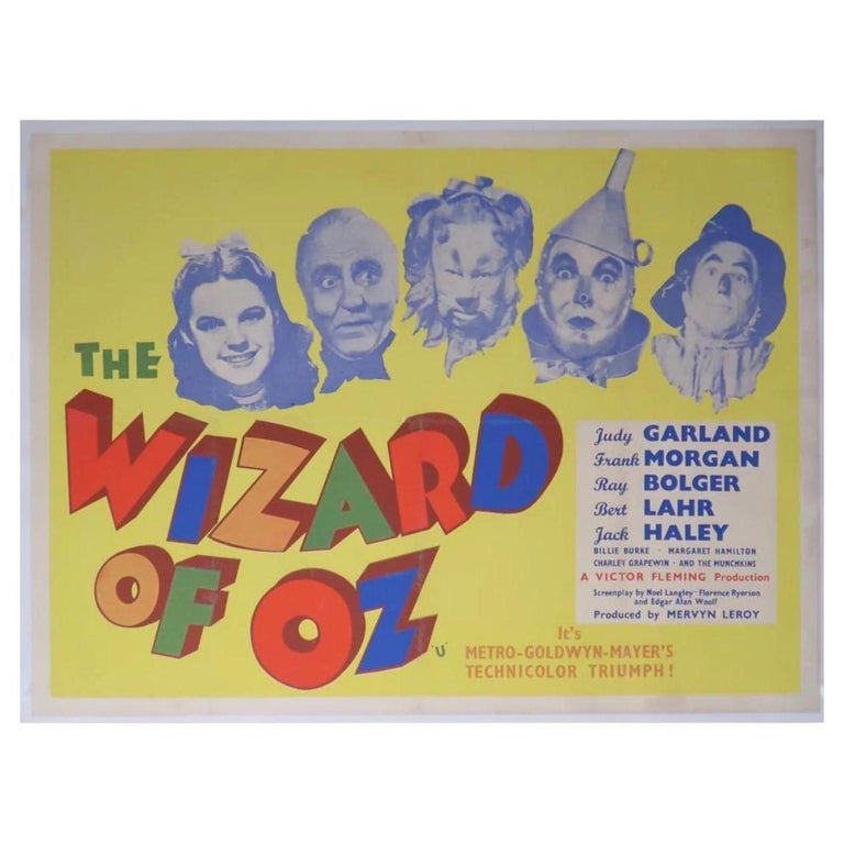 The Wizard Of Oz 1939 Poster