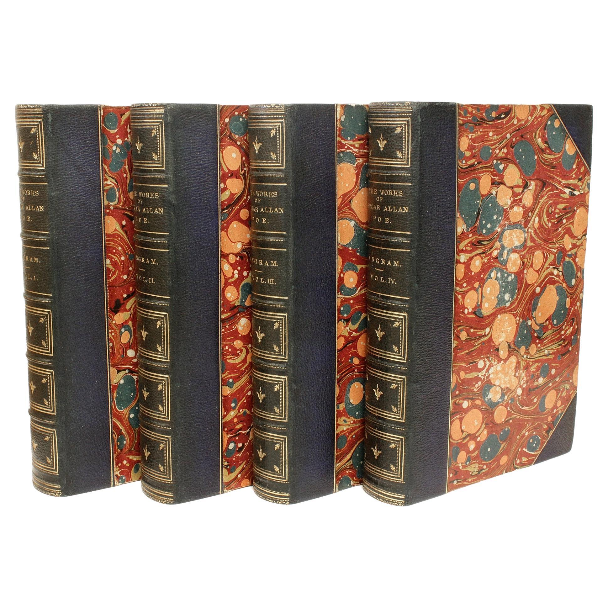 Works Of Edgar Allen Poe. 4 vols. 1899 - STANDARD EDITION IN A FINE ...