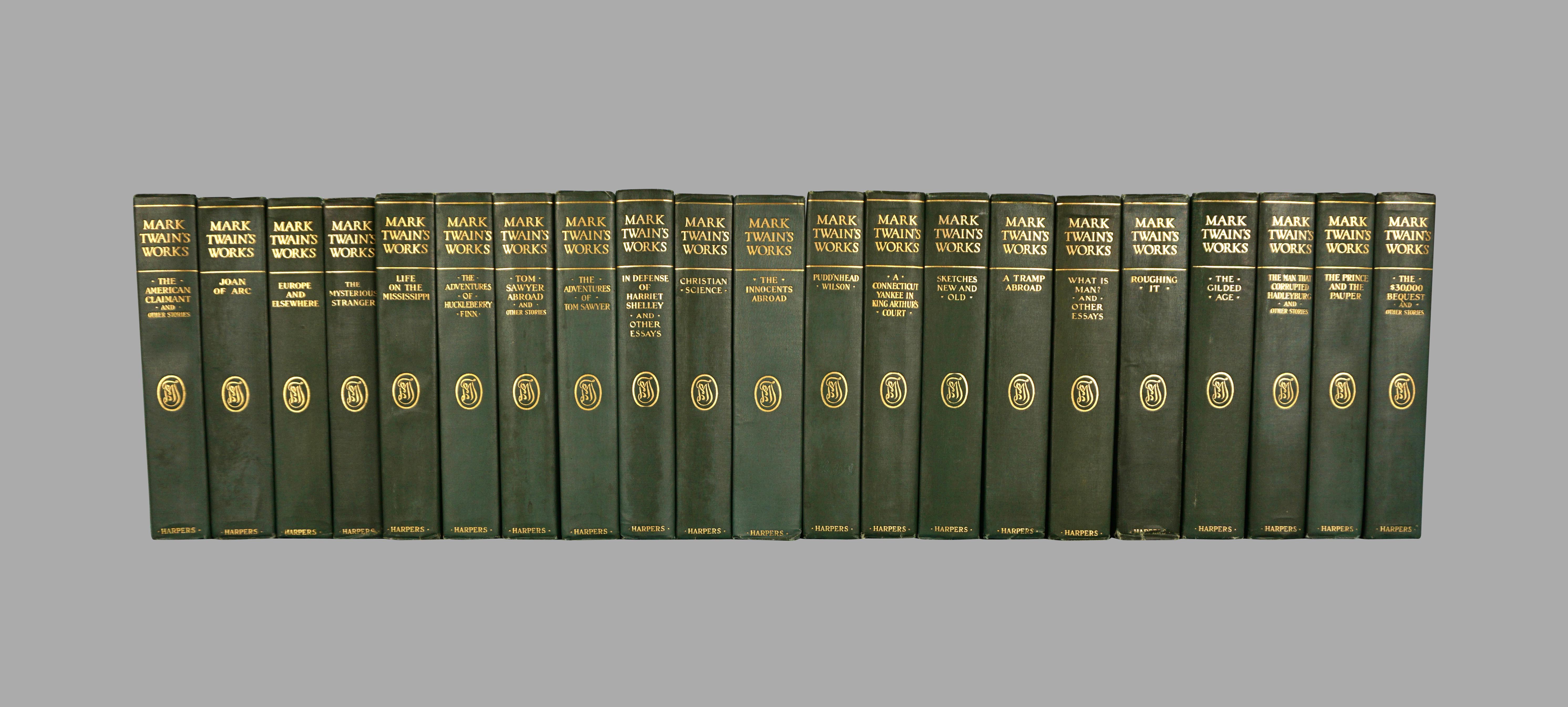 The Works of Mark Twain Published 1923 Harper and Brothers Mississippi ...