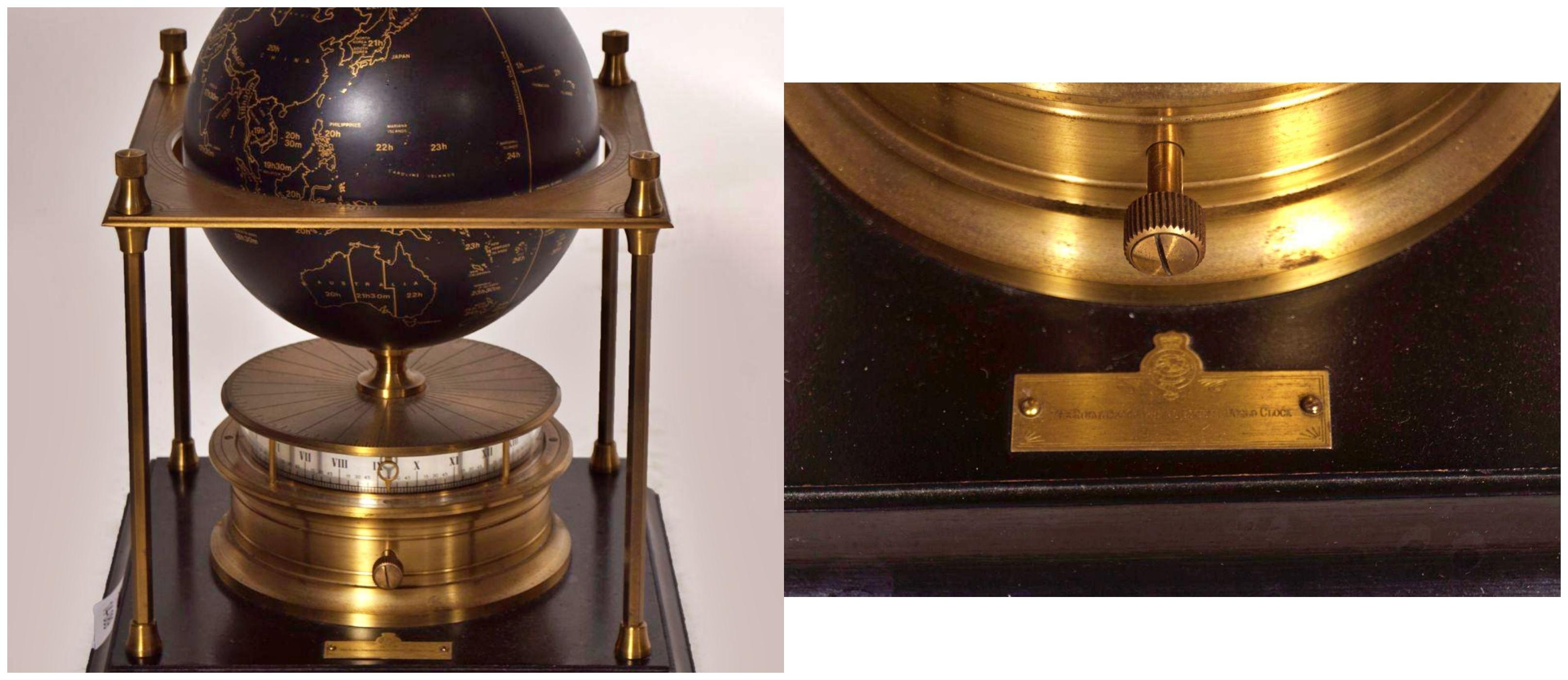 World Clock of the Royal Geographical Society 20th Century at 1stDibs | royal geographical ...