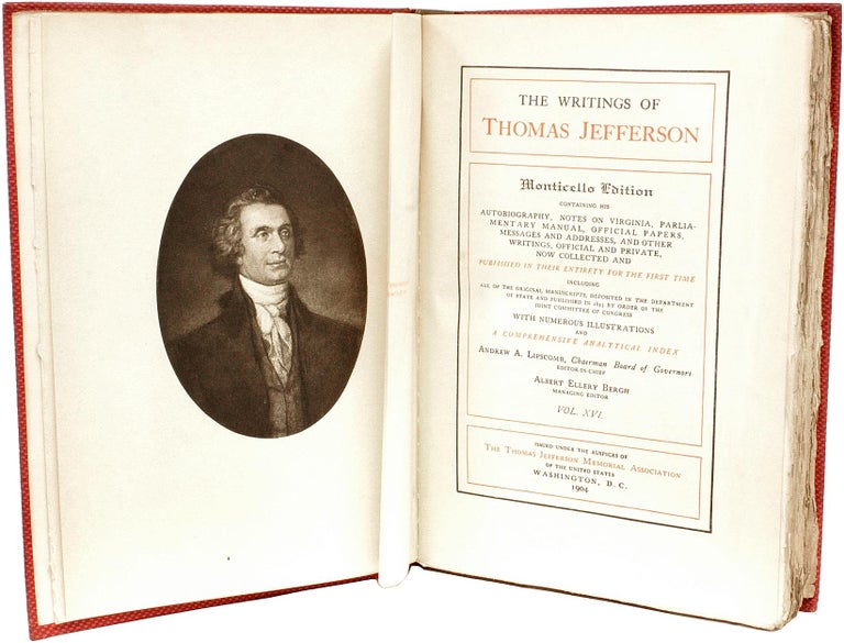 Writings of Thomas Jefferson, Monticello Edition, 20 Volumes at 1stDibs