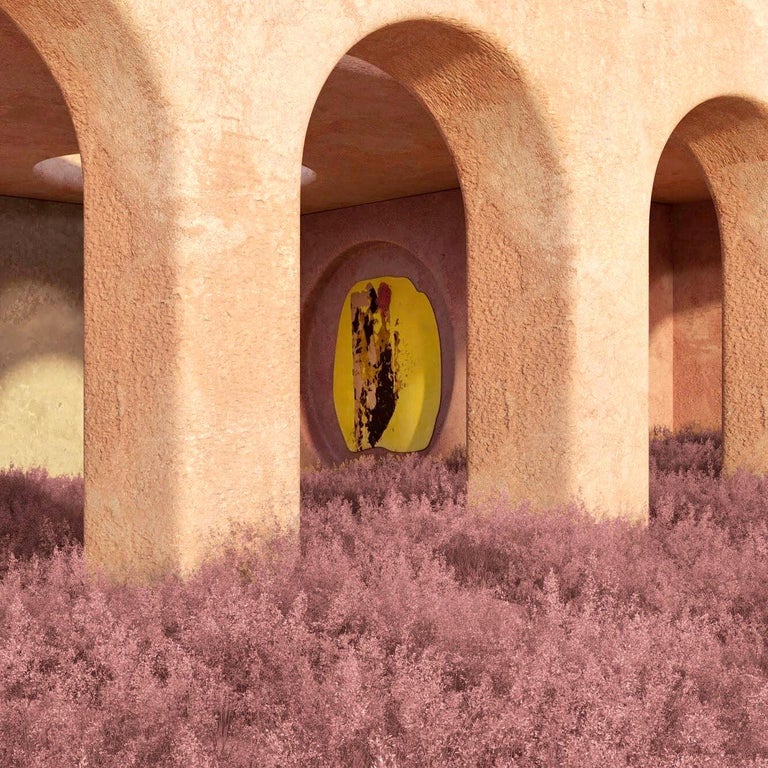 Yellow Untitled Tapestry, Sandra Keja Planken For Sale at 1stDibs