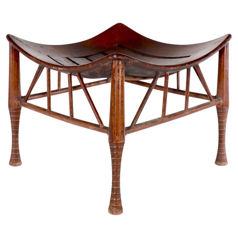 Thebes Stool in Oak at 1stDibs