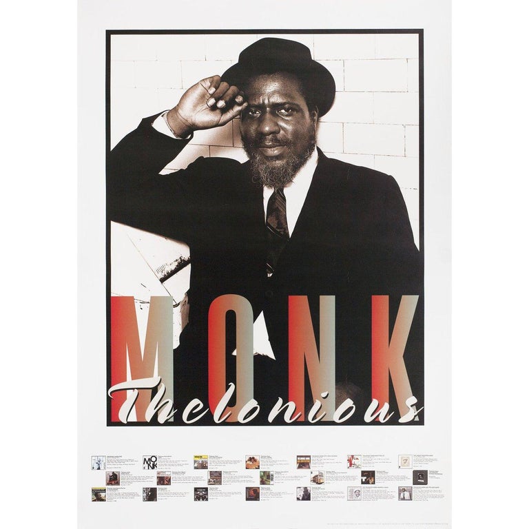 Thelonious Monk 1990s Japanese B2 Poster For Sale at 1stDibs
