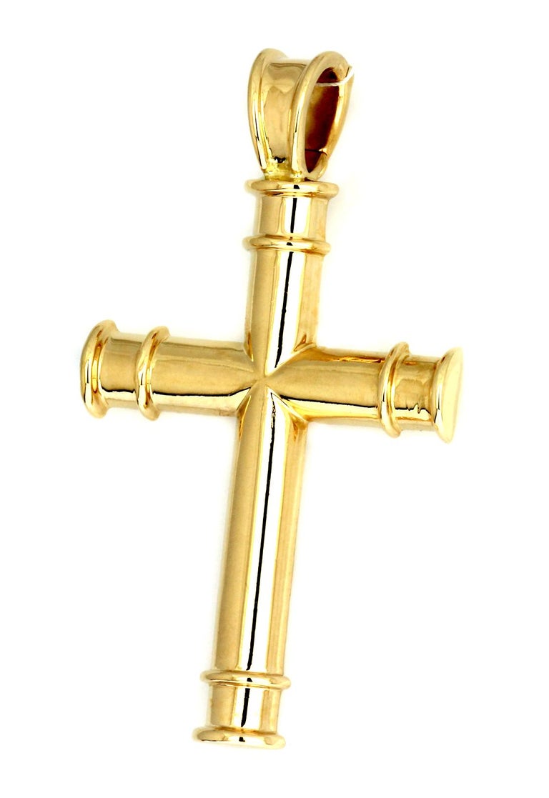 Theo Fennell 18 Carat Yellow Gold Cross Pendant, British Designer at ...