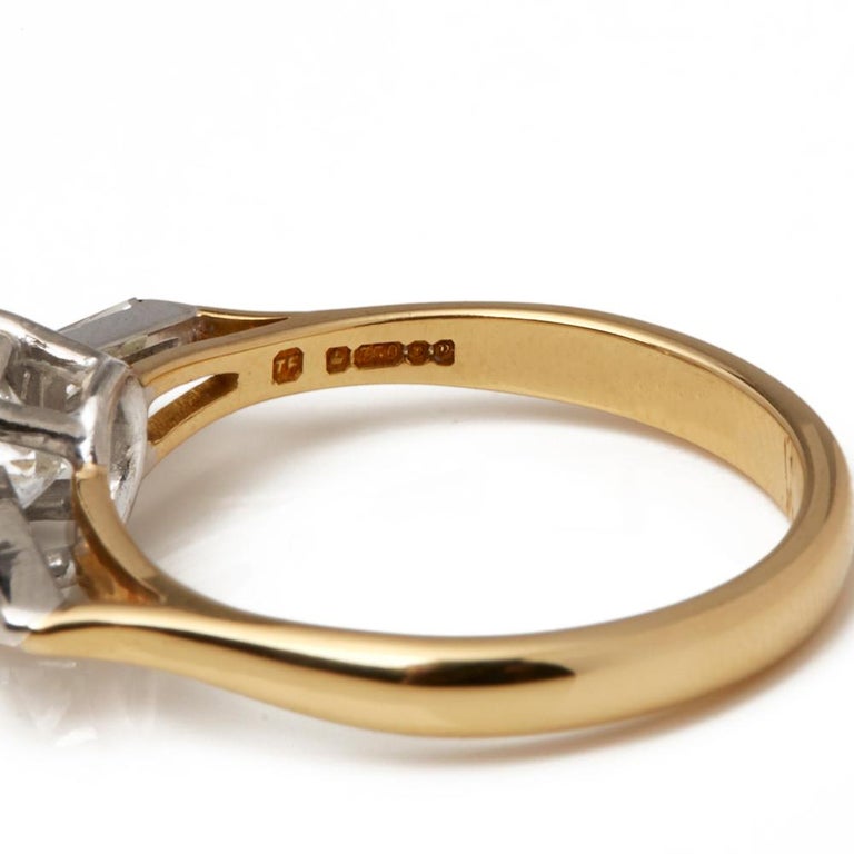 Theo Fennell 18 Karat Yellow Gold and Platinum Round Brilliant Cut ...