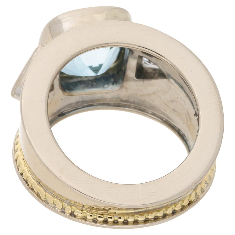 Theo Fennell Aquamarine Diamond Etruscan Style Ring at 1stDibs | theo ...