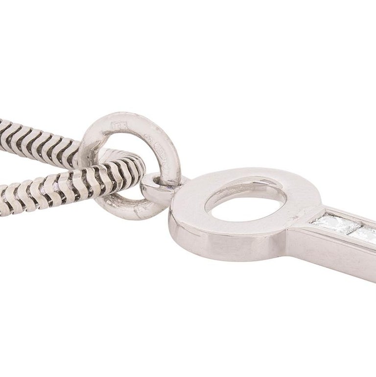 Theo Fennell Princess Cut Diamond Key Pendant at 1stDibs | theo fennell key