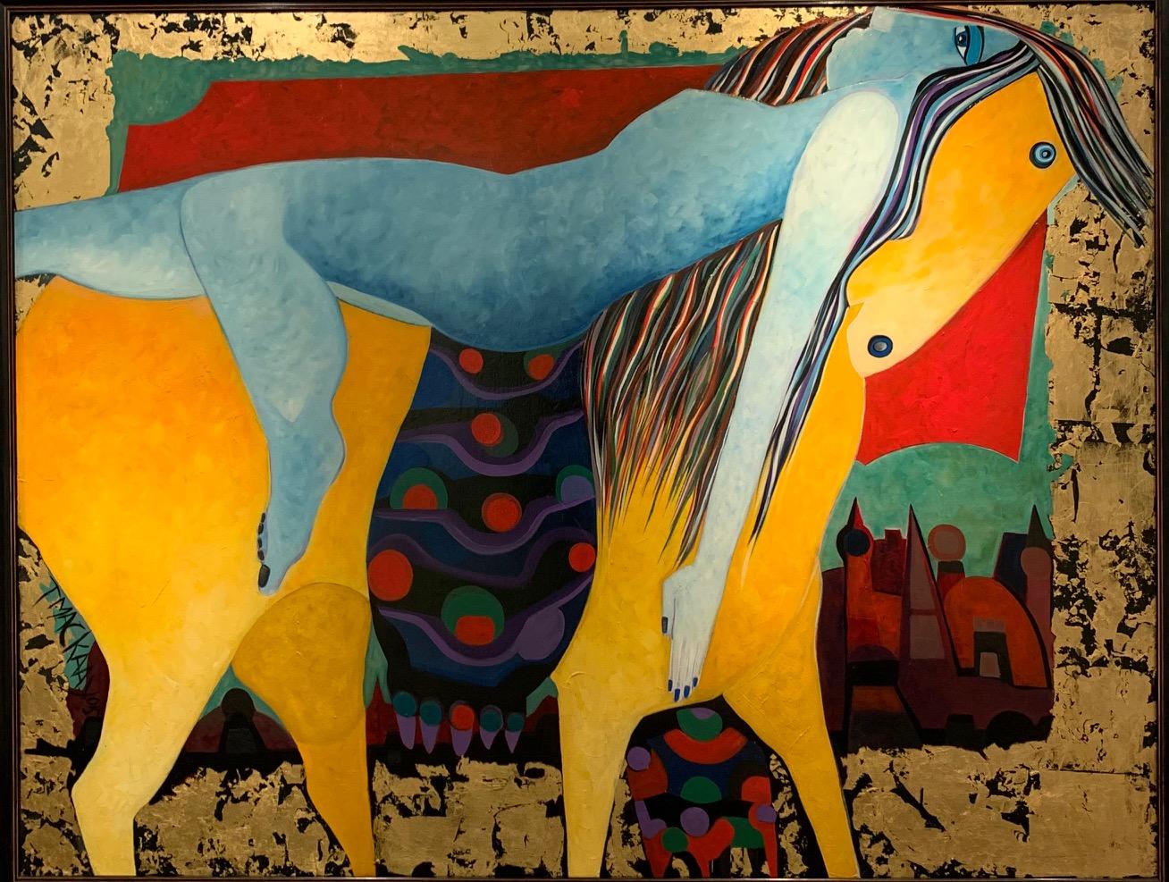 Theo Mackaay - Zonder titel No title Oil Painting on Linnen Canvas ...