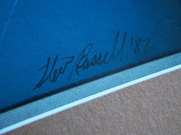 THEO RUSSELL - Cubist Airbrush Portrait Painting - Signed - Canada ...