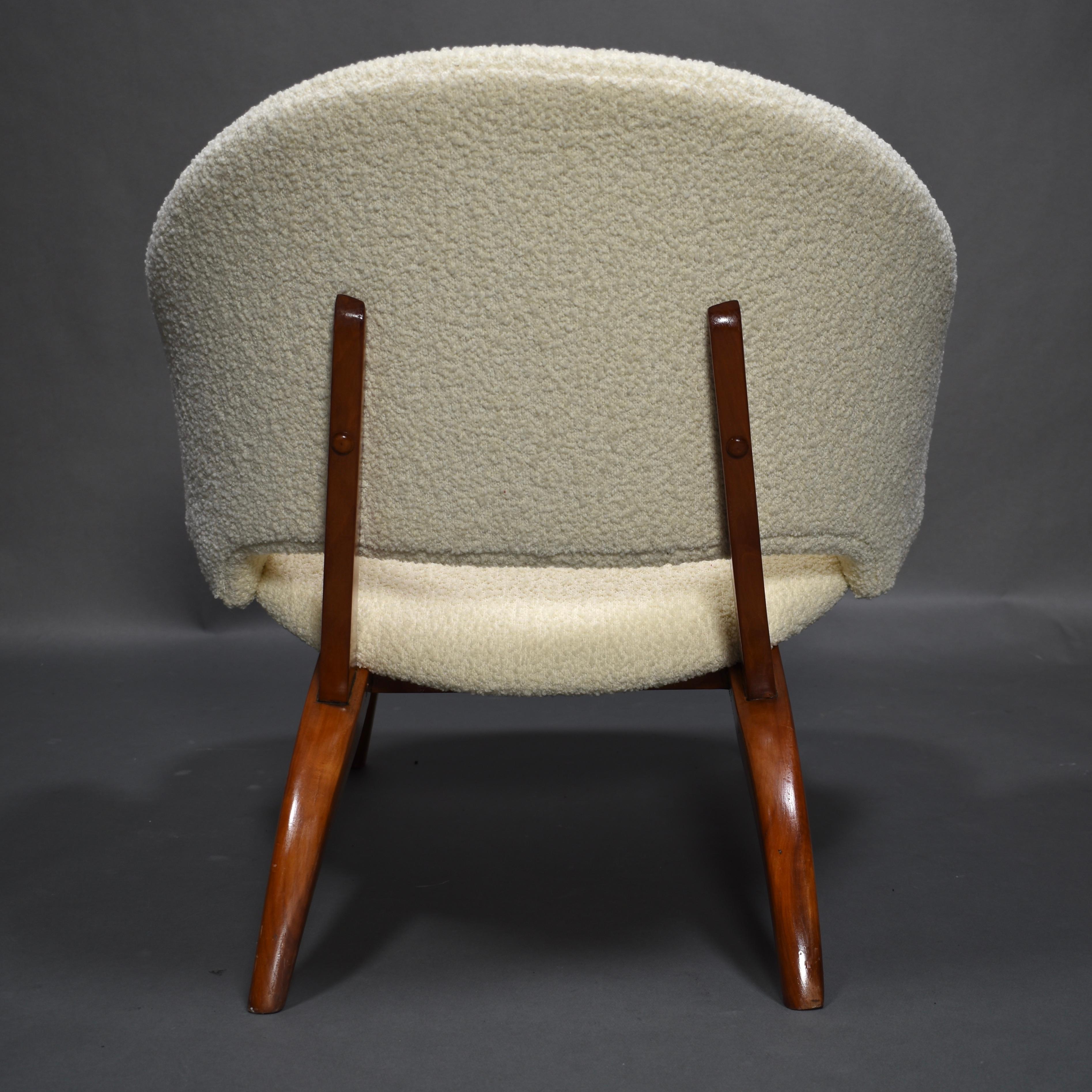 Theo Ruth Armchair in Crème Bouclé for Artifort, Netherlands, 1958 at ...