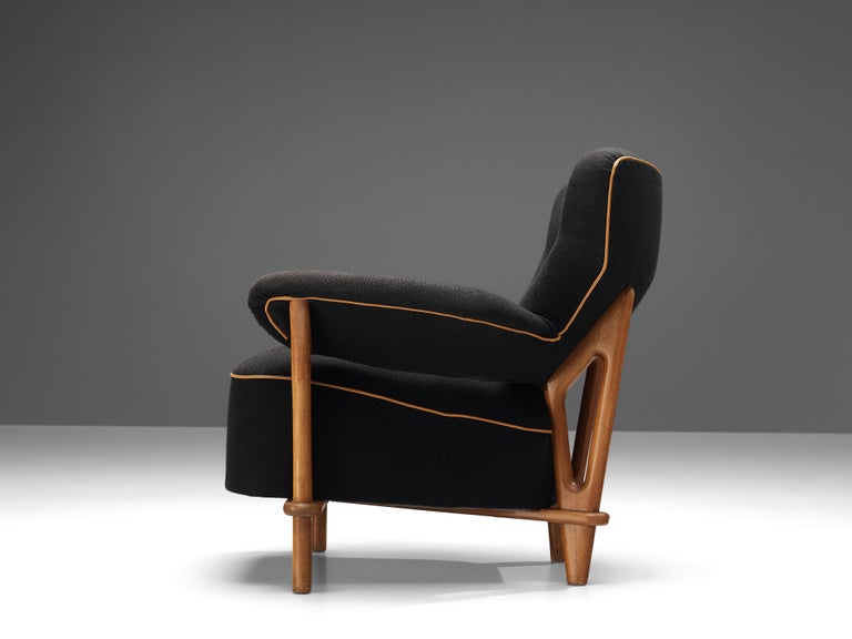 Theo Ruth for Artifort Pair of Lounge Chairs 109 in Oak and Black ...