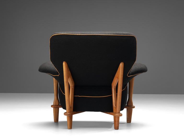 Theo Ruth for Artifort Pair of Lounge Chairs 109 in Oak and Black ...
