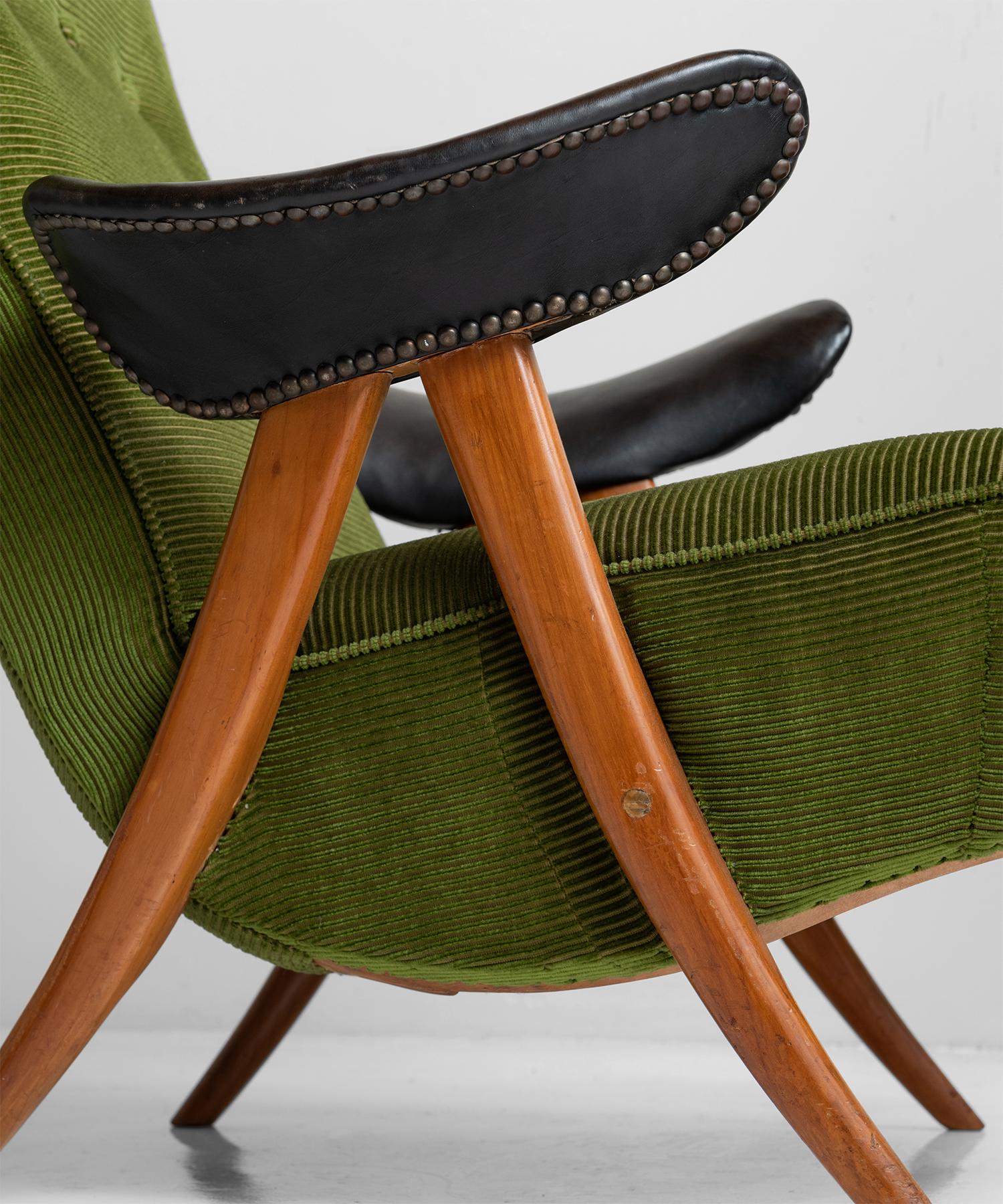 Theo Ruth Model 105 Armchairs at 1stDibs