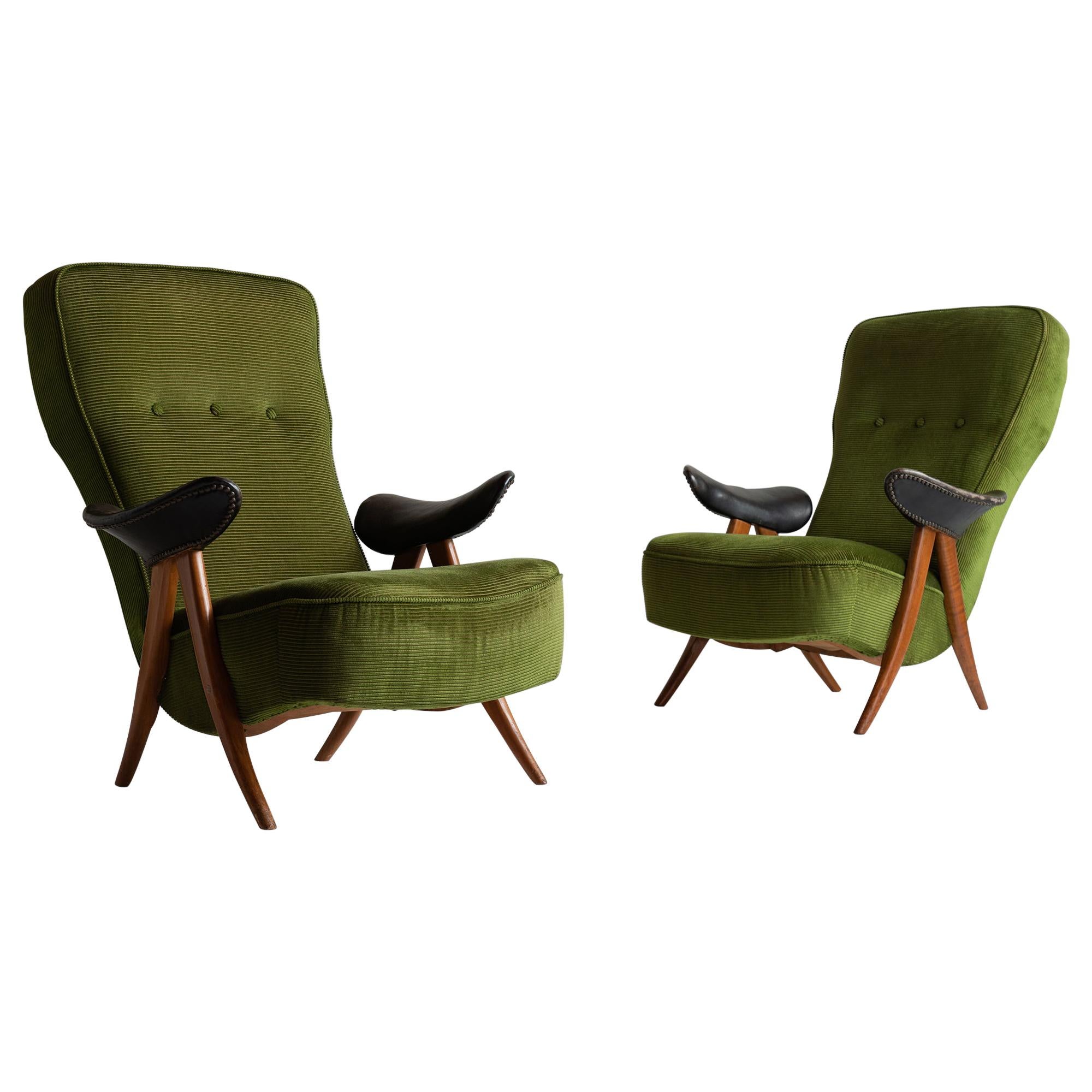 Theo Ruth Model 105 Armchairs at 1stDibs