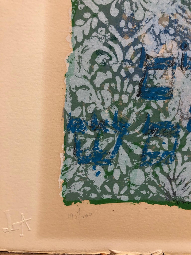 Théo Tobiasse - Large French Judaica Lithograph Colorful Jewish Wedding ...