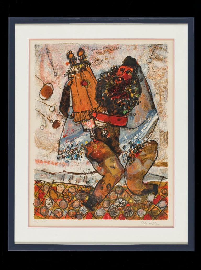 Théo Tobiasse - Théo Tobiasse Set of 18 Lithographs Hand-Signed Diaspora Framed and Behind Glass ...