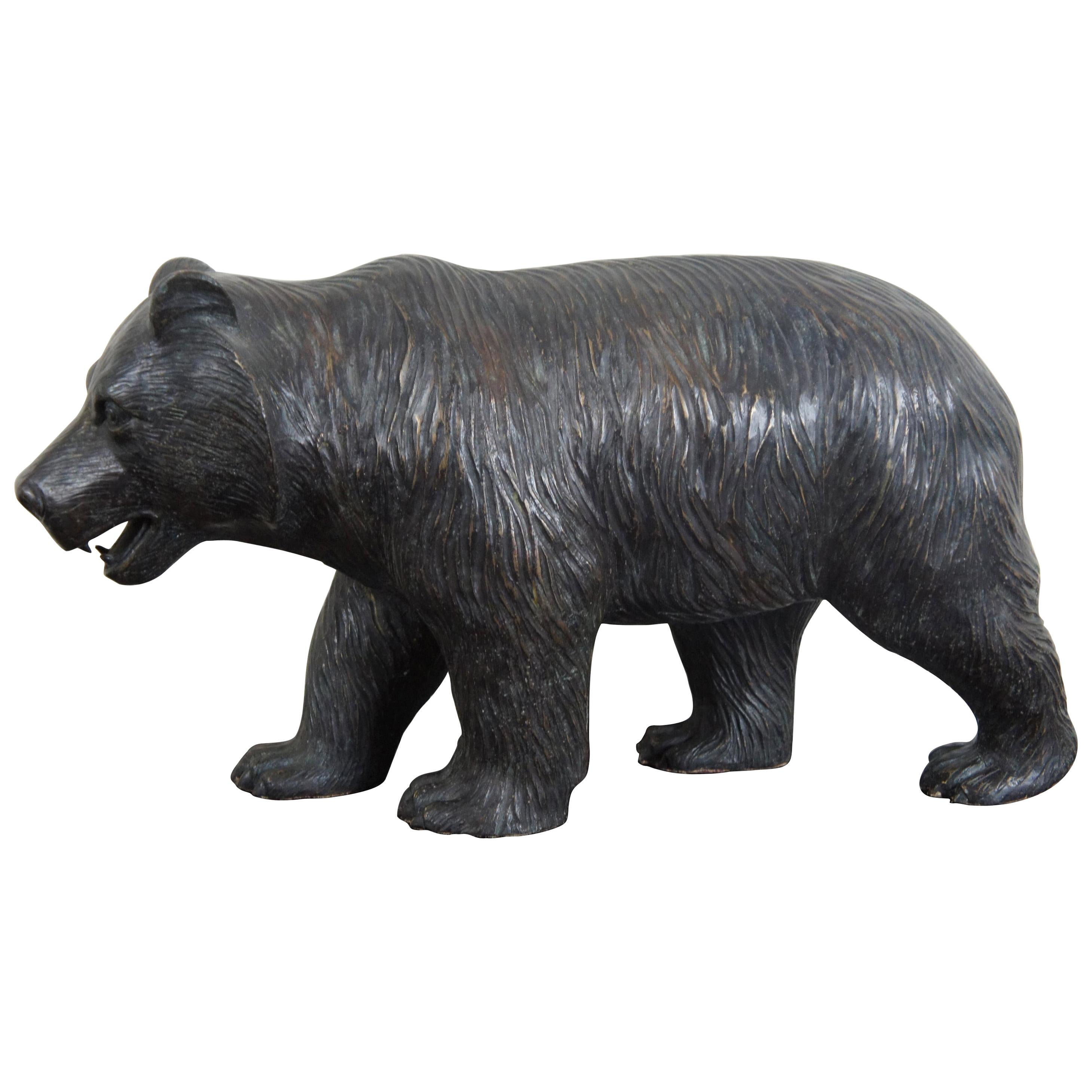 Gold Bear Statue - 2 For Sale on 1stDibs | golden bear statue, bear ...