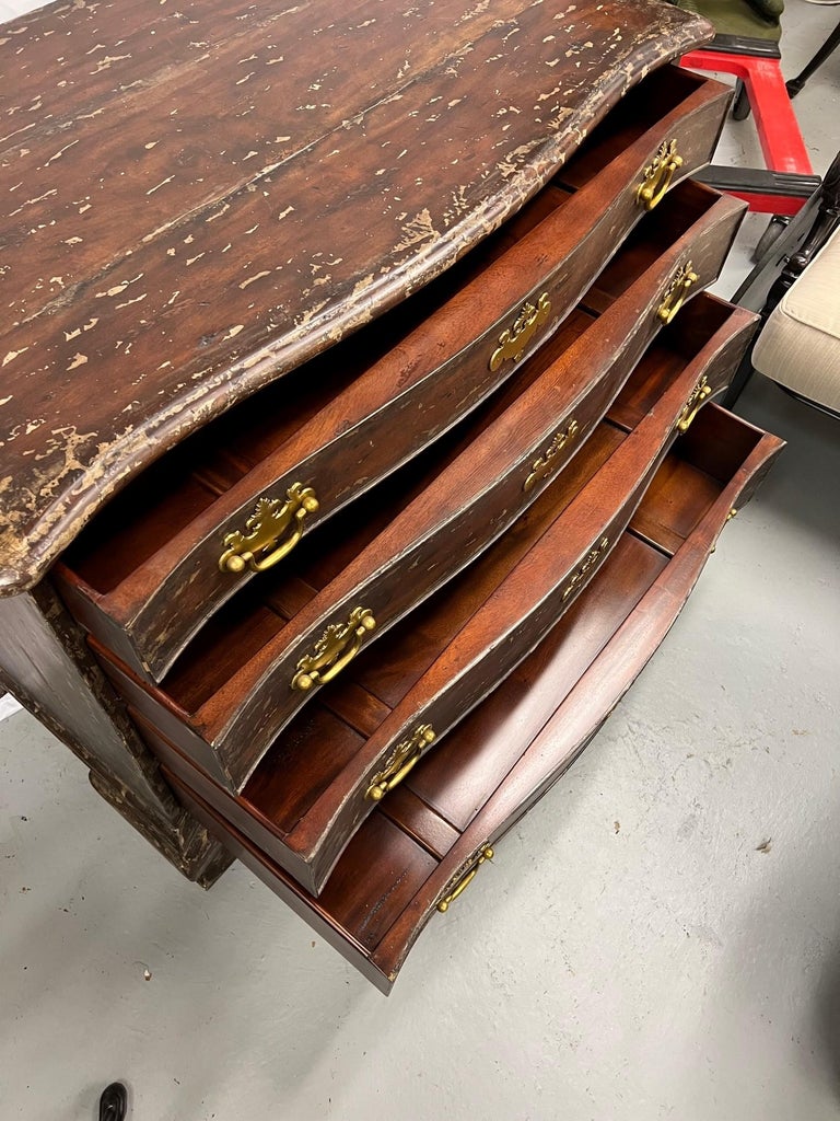 Theodore Alexander Chest or Commode Four Drawers, Brass Handles Unique ...