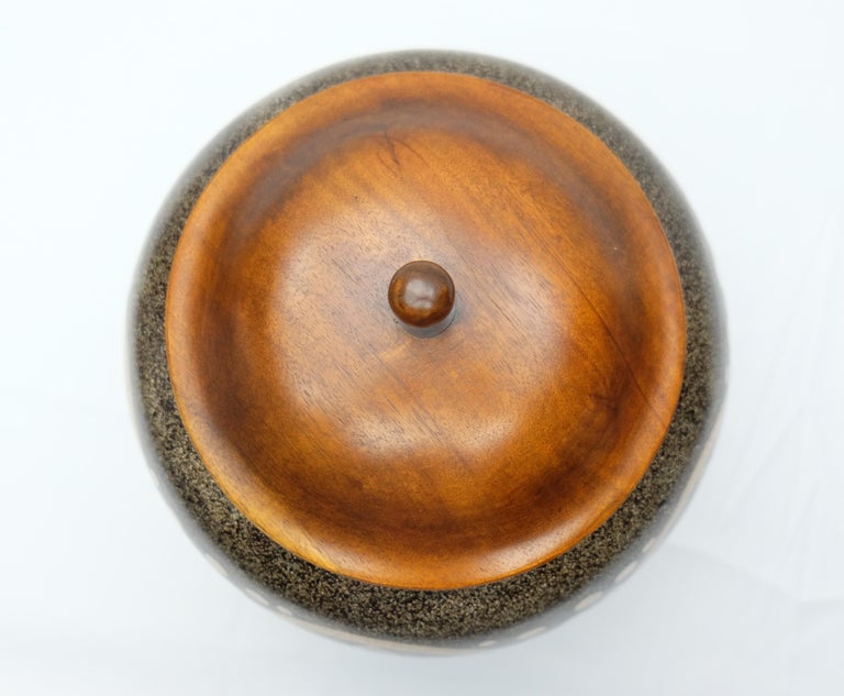 Theodore Alexander Flower and Dots Design Ceramic Vase For Sale at 1stDibs