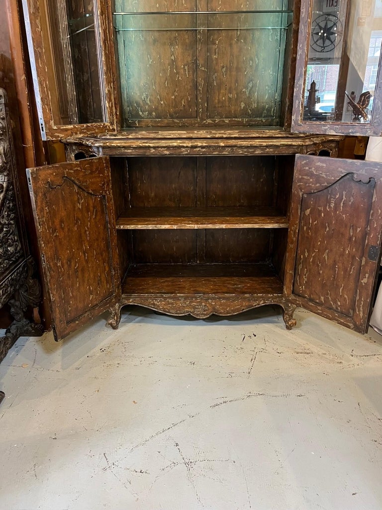 Theodore Alexander Four Door Display Cabinet with Glass Doors and ...