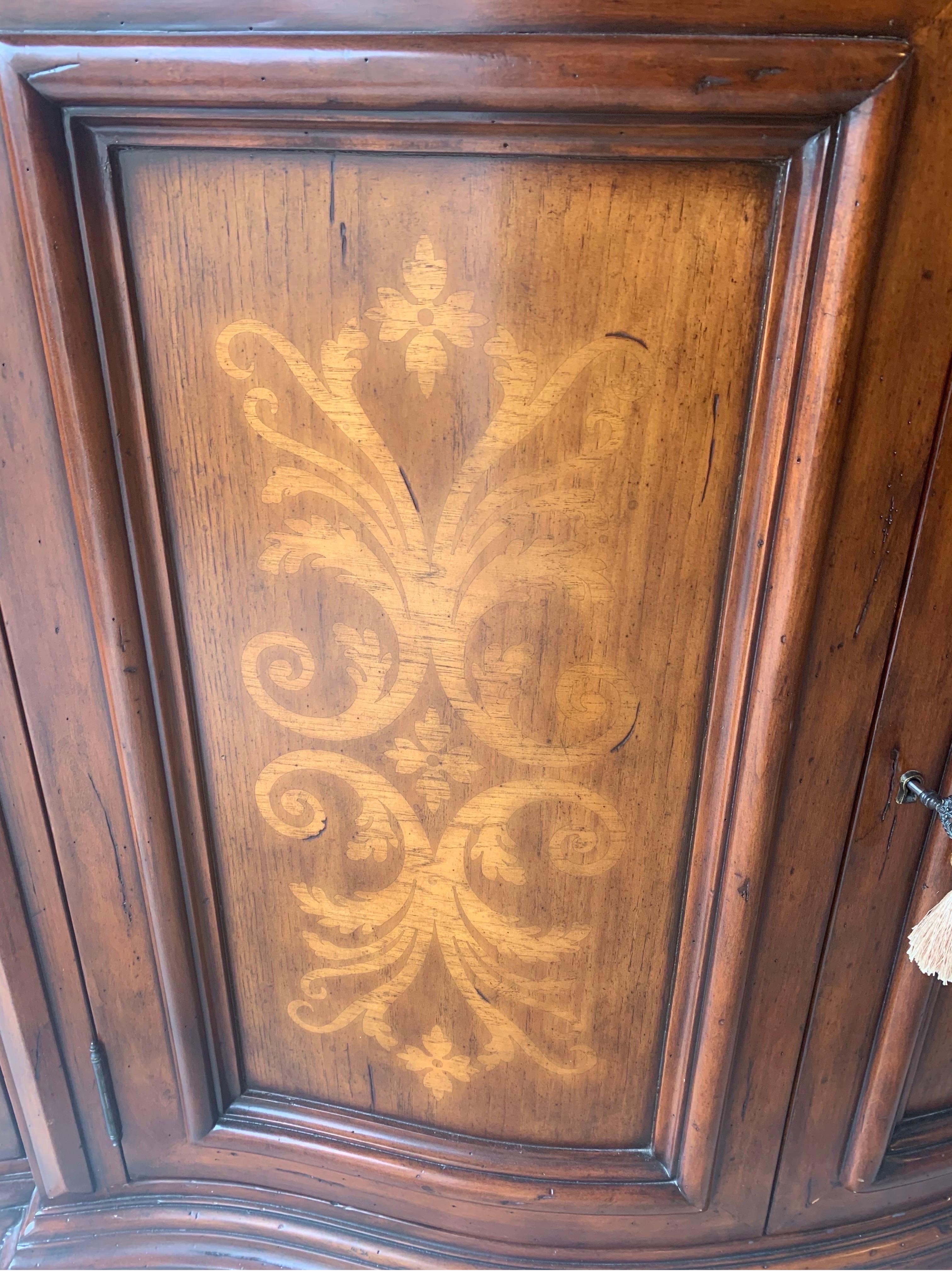 Theodore Alexander Leather Top Buffet at 1stDibs