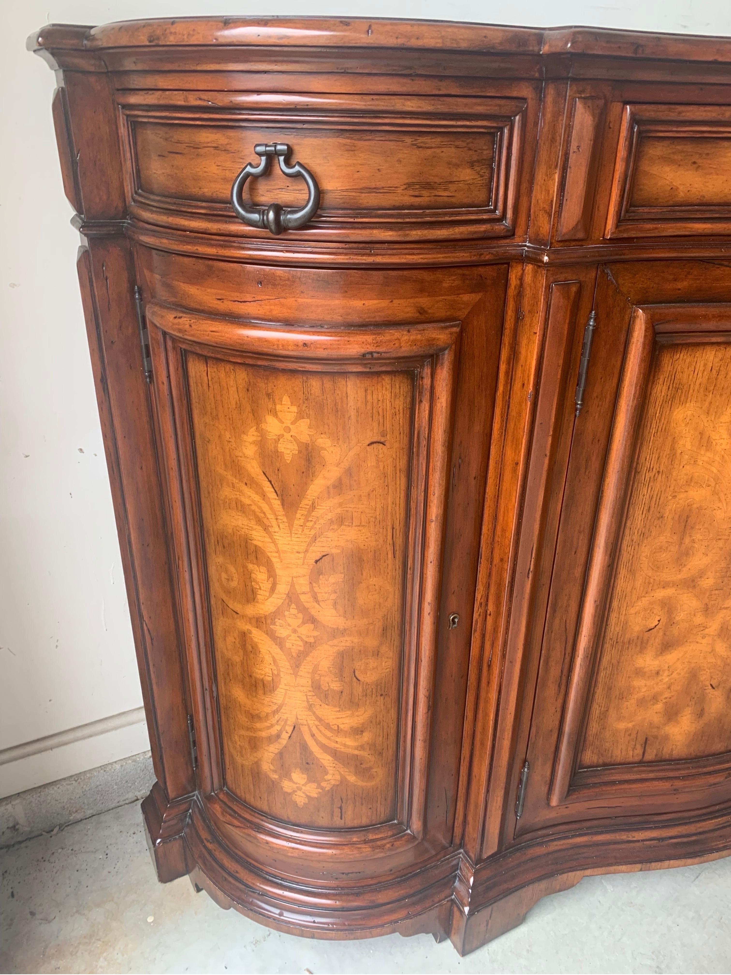 Theodore Alexander Leather Top Buffet at 1stDibs