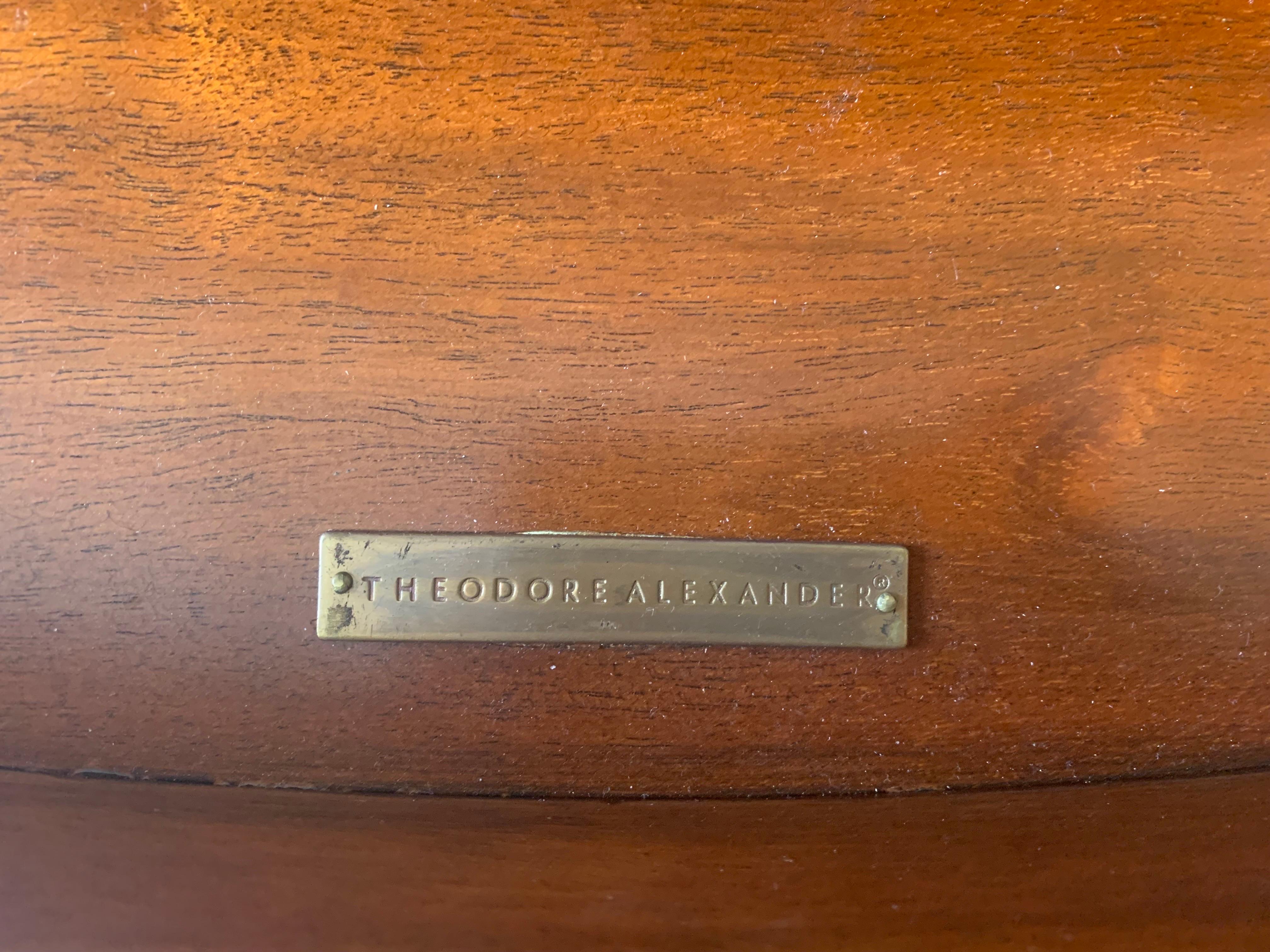 Theodore Alexander Leather Top Buffet at 1stDibs