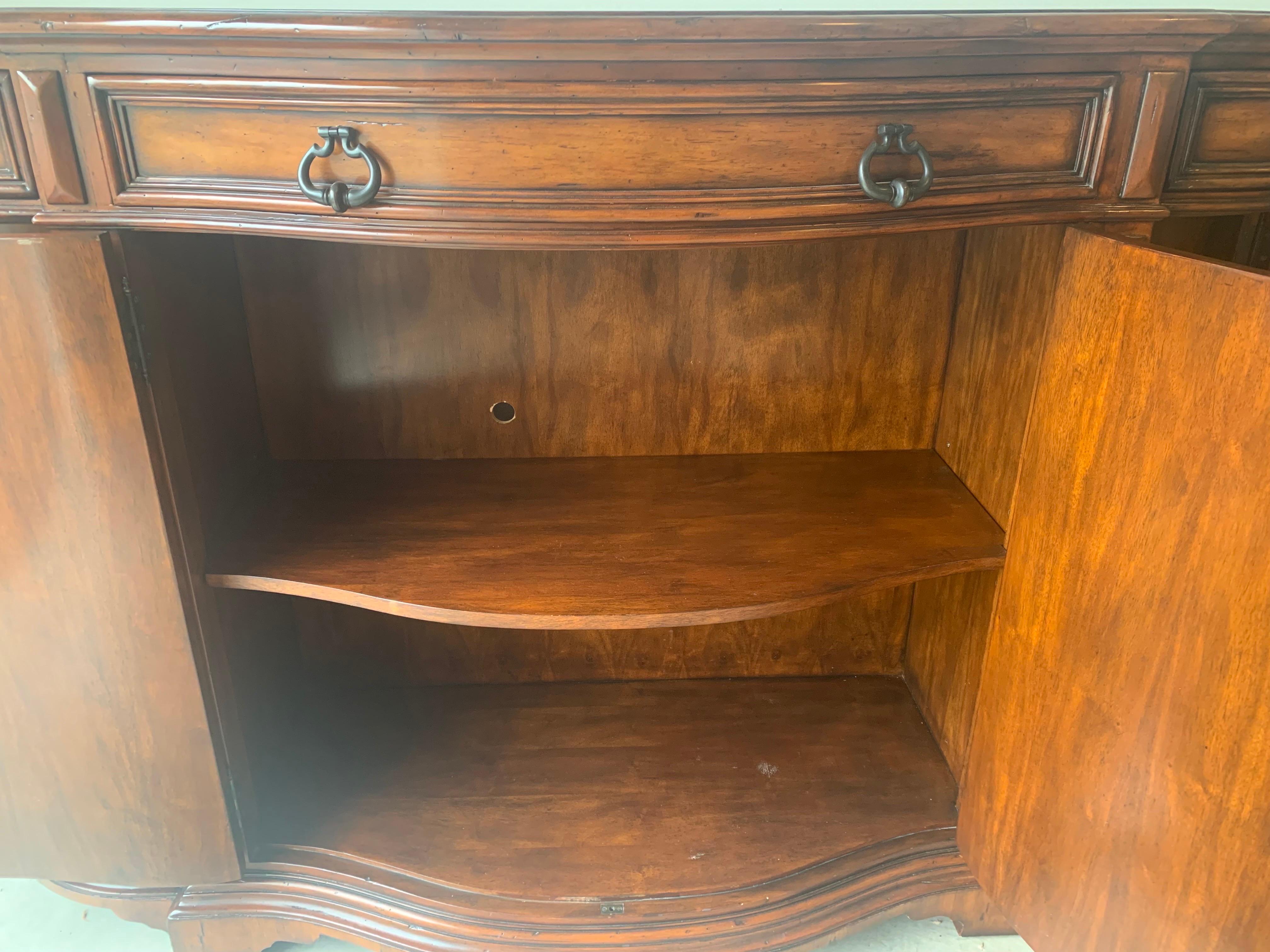 Theodore Alexander Leather Top Buffet at 1stDibs