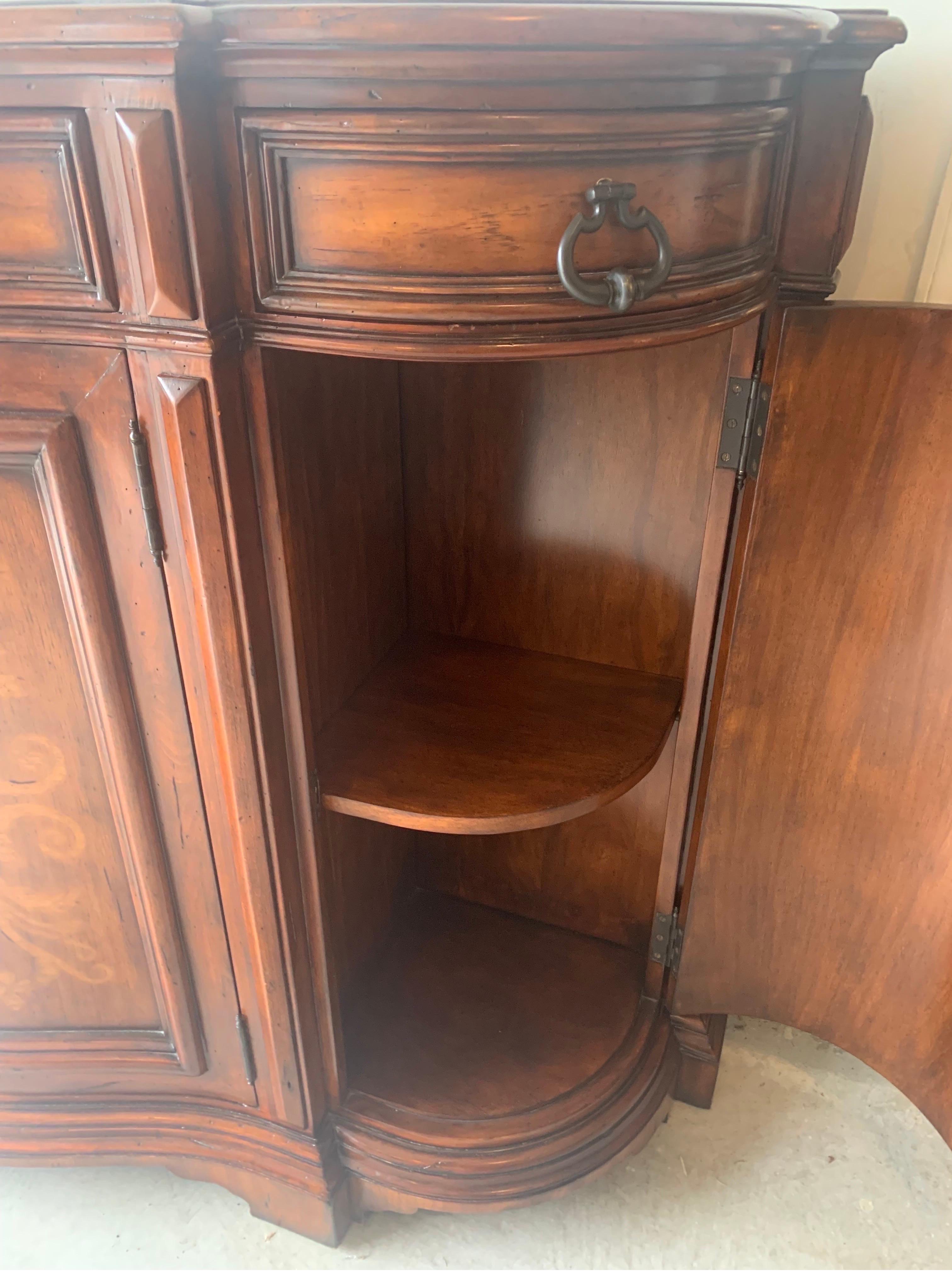 Theodore Alexander Leather Top Buffet at 1stDibs