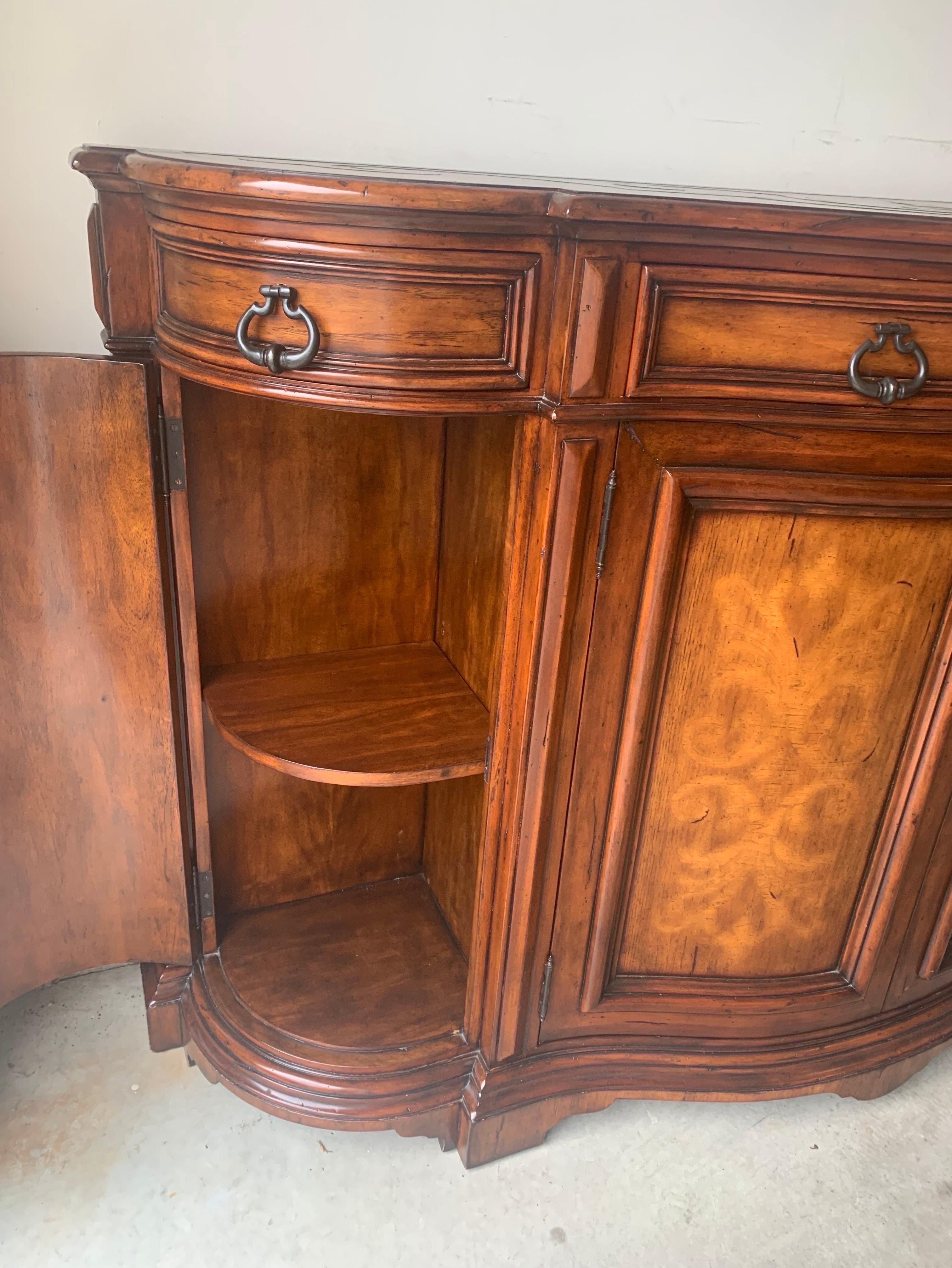 Theodore Alexander Leather Top Buffet at 1stDibs