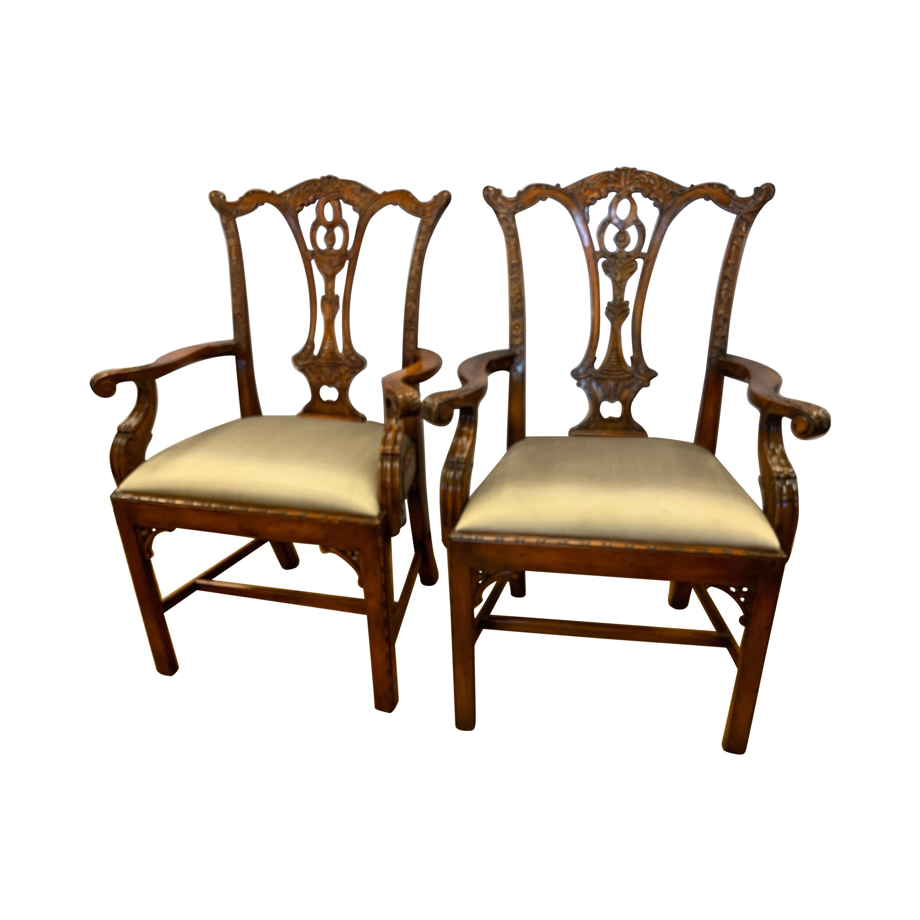 Theodore Alexander Armchair Armchair Cane Seat at 1stDibs