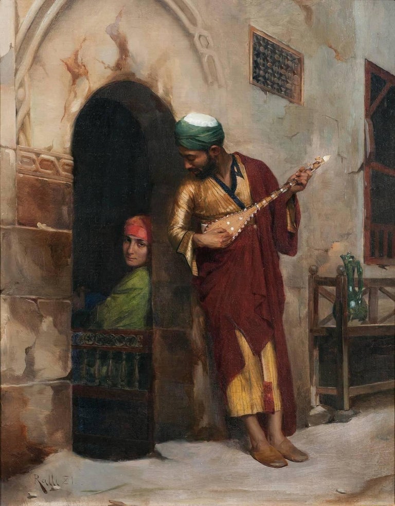Théodore Jacques Ralli - Serenade in Cairo, 19th Century Orientalist ...