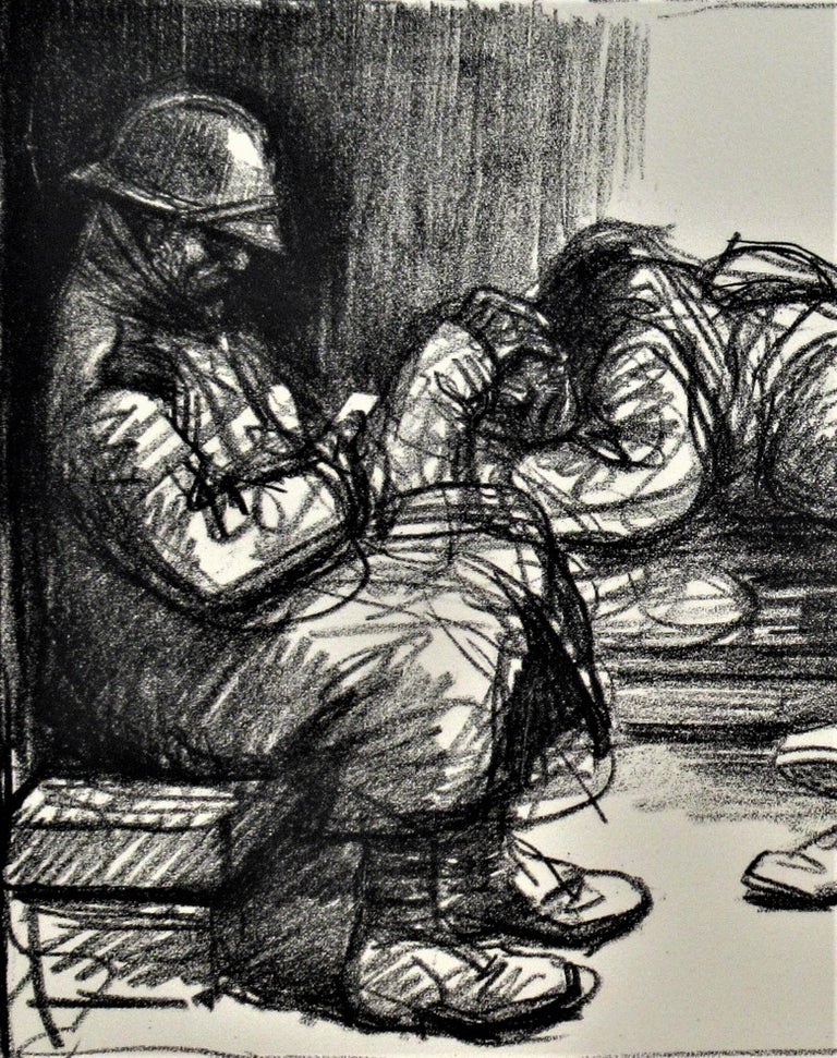 Théophile Alexandre Steinlen - Le Repos du Soldat For Sale at 1stDibs