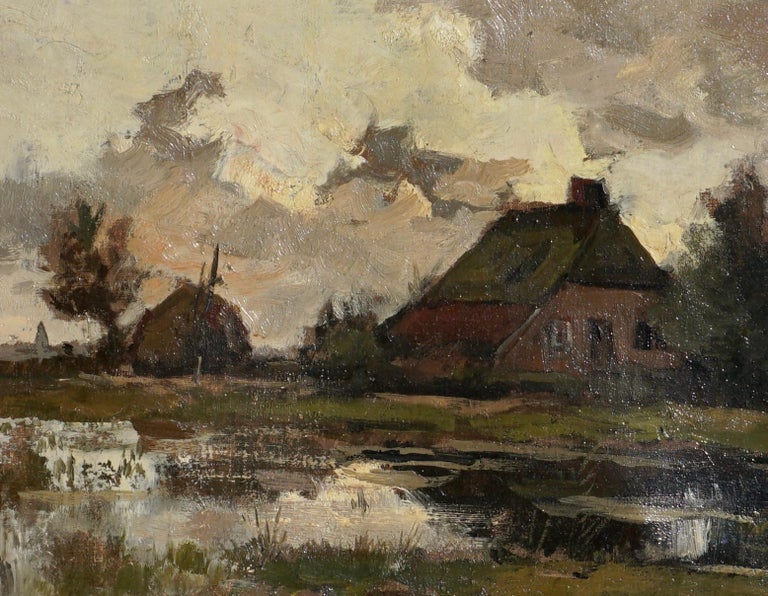 Theophile de Bock Farm House Landscape Oil Painting at 1stDibs | de ...
