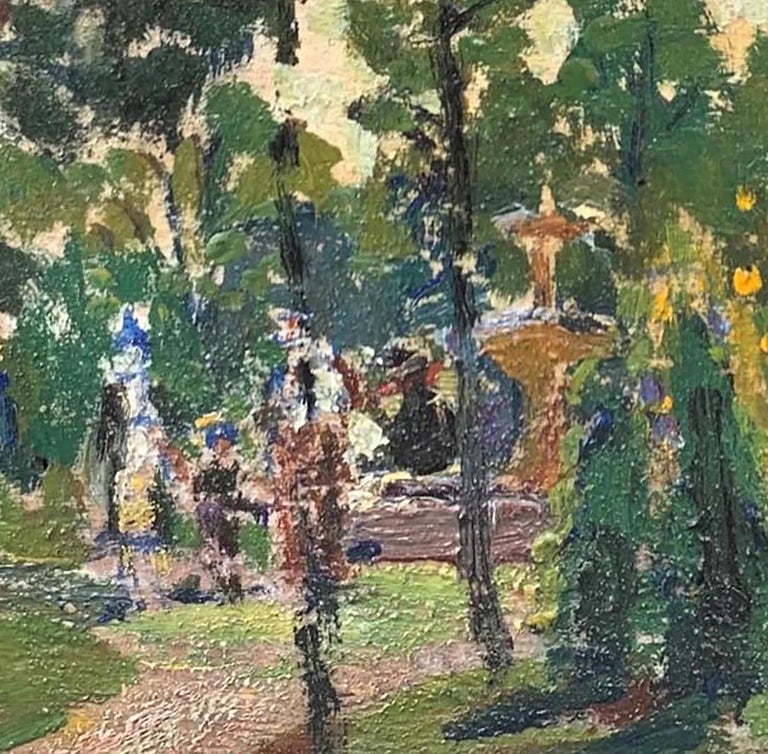 Theresa Bernstein - Figures by a Fountain by Theresa Bernstein ...